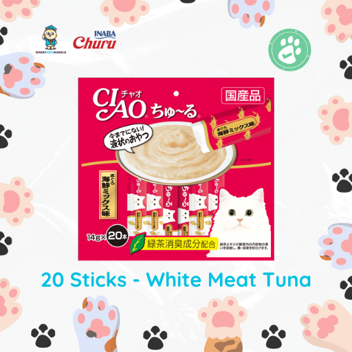 Inaba Churu Cat Treat – 14g x 20 Tubes | Moisture-Rich Lickable Snacks ...